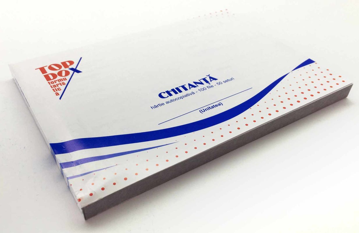 Chitanta in 2 exemplare A6 carnet - Silvaniaprint