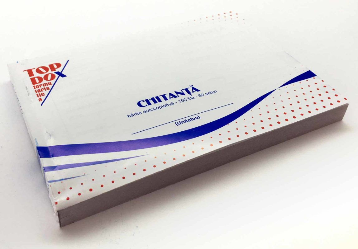 Chitanta in 3 exemplare A6 carnet - Silvaniaprint