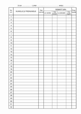Condica de prezenta A4 carnet - Silvaniaprint