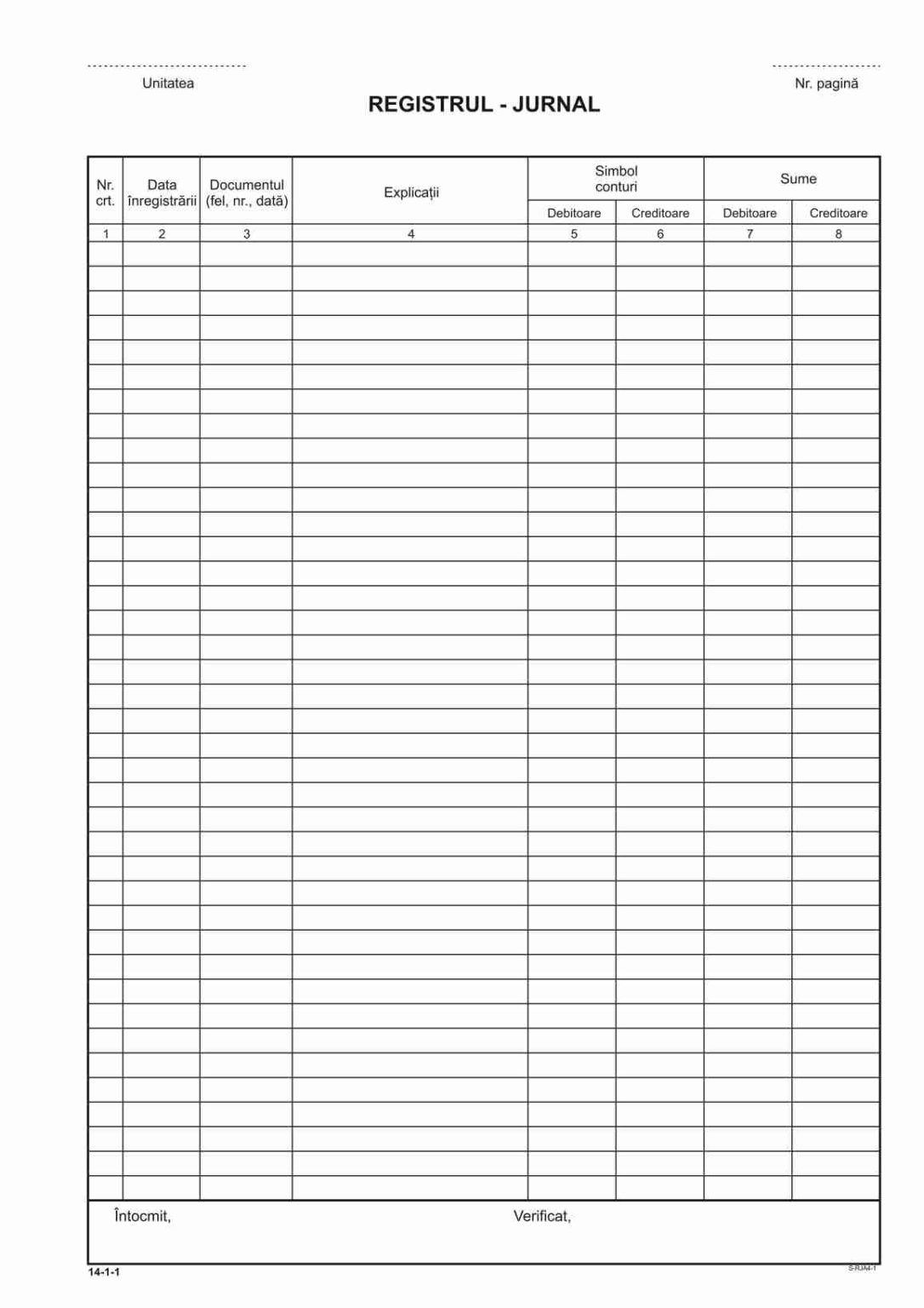 Registru jurnal A4 - Silvaniaprint