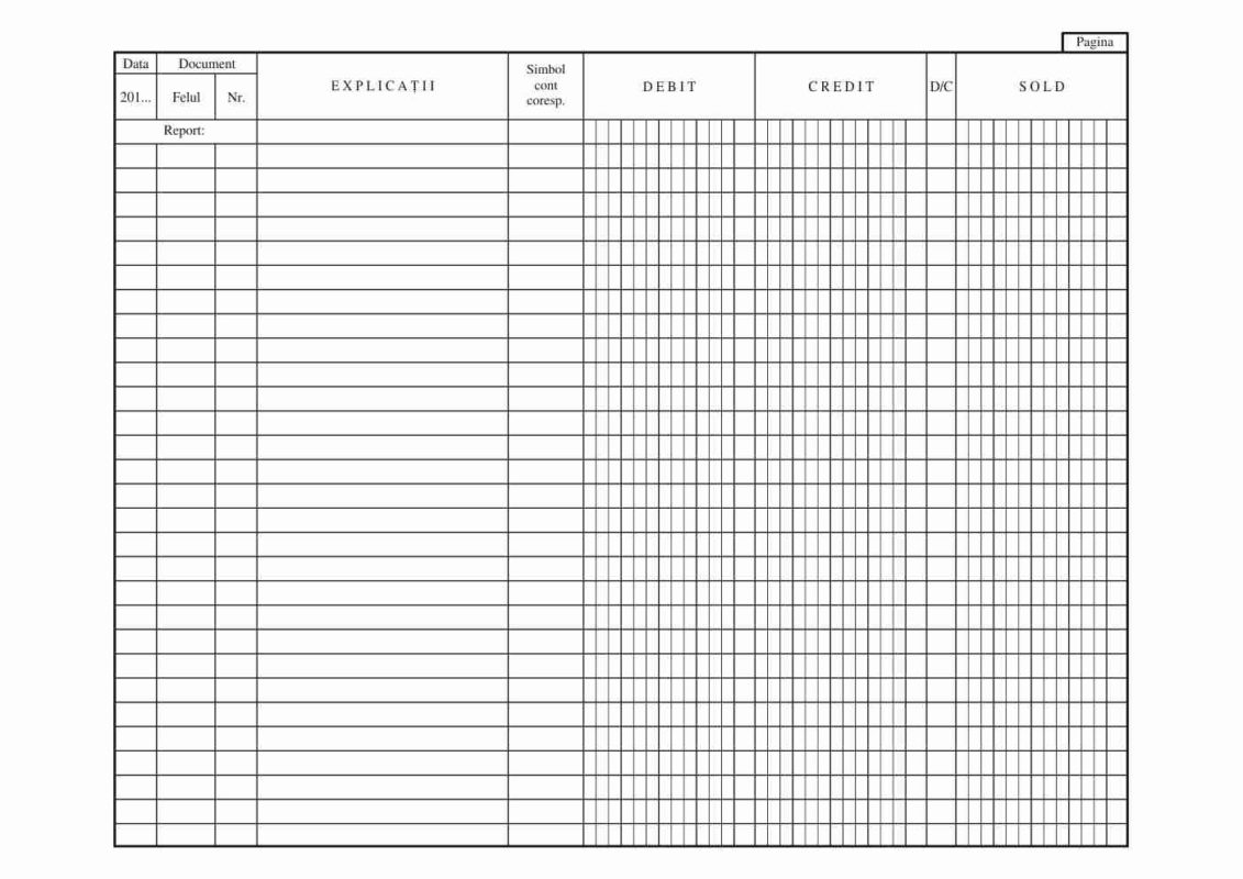 Fisa de cont operatiuni diverse A4 - Silvaniaprint
